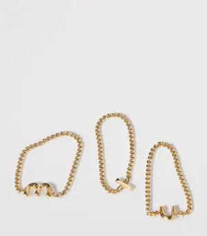Miu Miu Metal Logo Ring