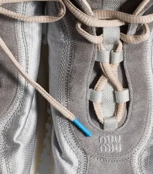 Miu Miu Technical Fabric & Suede Bubble Sneakers