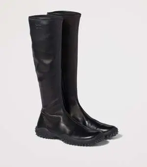 Miu Miu Stretch Nappa Leather Knee-high Boots