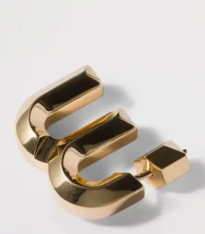 Miu Miu M Logo Stud Earrings
