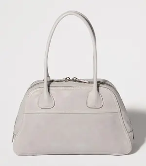 Miu Miu Nappa Leather Vivant Top-handle Bag - Grey