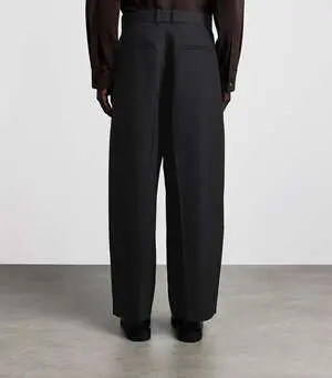 Studio Nicholson Double Pleated Barrel-leg Trousers
