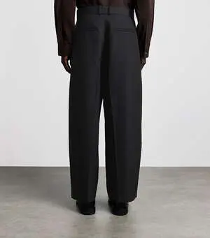 Studio Nicholson Double Pleated Barrel-leg Trousers