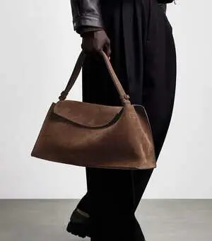 Studio Nicholson Suede Shiboru Shoulder Bag