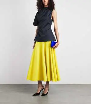 ROKSANDA Satin Nomi One-shoulder Blouse