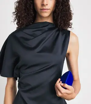 ROKSANDA Satin Nomi One-shoulder Blouse