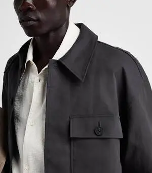 Studio Nicholson Cotton Concealed Placket Overshirt