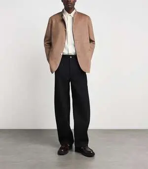 Paul Smith Wool-linen Stand-collar Blazer