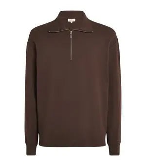 HOMEBODY Jersey Snuggle Quarter-zip Sweatshirt