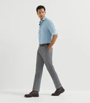 Brunello Cucinelli Stretch-cotton Gabardine Trousers