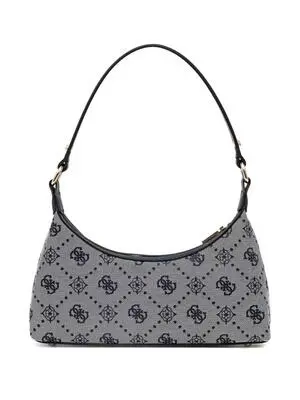 Guess Monogram Zip Tote Bag - Grey