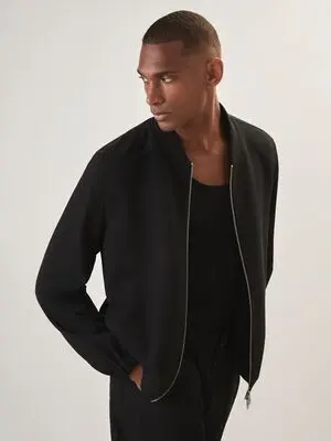 REISS Royal Ballet Bomber Jacket - Black