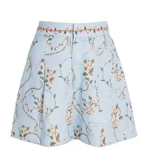 Agua Bendita Linen Maratea Navegante Shorts - Blue
