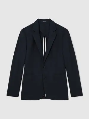 REISS Tailored Fit Jersey Single-breasted Suit Blazer