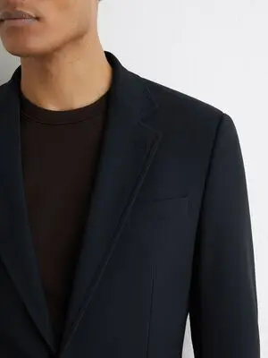 REISS Tailored Fit Jersey Single-breasted Suit Blazer