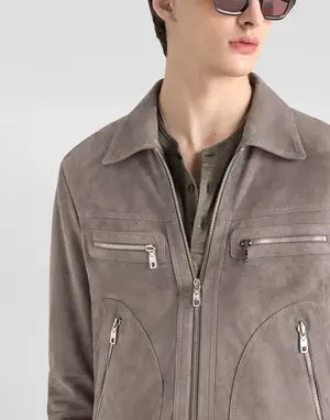 Dolce & Gabbana Giubbotto Coats And Jackets Gray