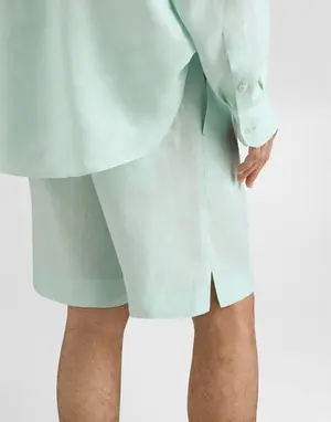 Dolce & Gabbana Pantalone Pants And Shorts Linen - Azure