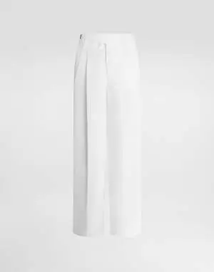 Dolce & Gabbana Linen Bermuda Shorts - White