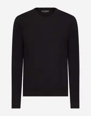 Dolce & Gabbana Pull Girocollo Sweaters And Cardigans Cashmere - Blue