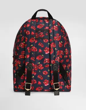 Dolce & Gabbana Poppy-print Nylon Backpack