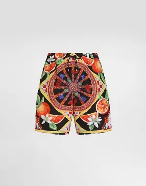 Dolce & Gabbana Carretto-print Swim Boxer Shorts Beachwear - Multicolor