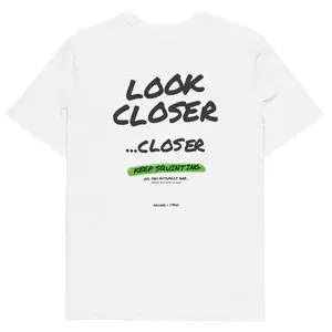 ANCHOR & CREW Small Print Annotations Organic Cotton T-shirt - White