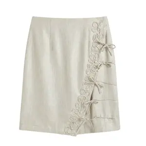 TAARACH & AMPERSAND Knotlight Mini Skirt - Silver