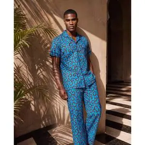 OHEMA OHENE African Print Cotton Trouser Pyjama Set