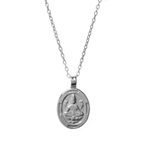 GODDESS CHARMS Sterling Lakshmi Charm Necklace - Silver