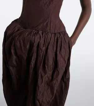 Magda Butrym Cotton-blend Bustier Dress