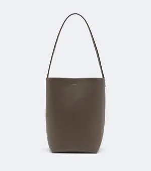 THE ROW N/s Park Medium Leather Tote Bag - Brown