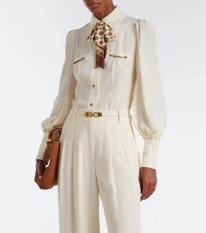 Zimmermann Utility Tie-neck Blouse