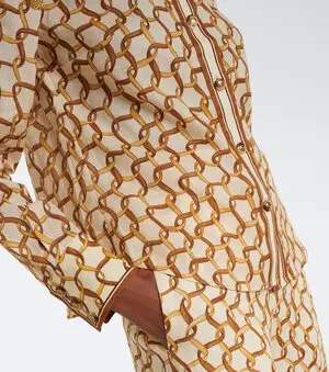 Zimmermann Printed Ramie Shirt