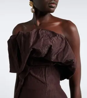 Magda Butrym Cotton And Silk Corset Dress