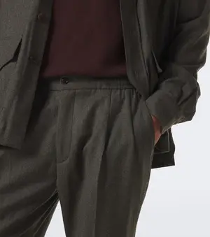 Rubinacci Virgin Wool Straight Pants