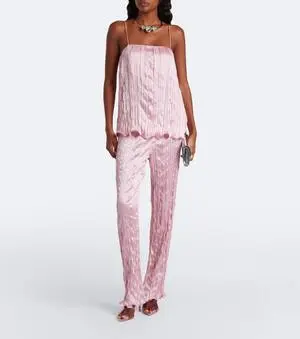 Posse Esme Satin Straight Pants