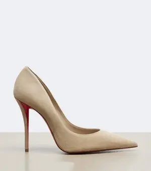 CHRISTIAN LOUBOUTIN Miss Z Suede Pumps