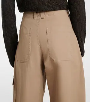 Brunello Cucinelli Cotton Barrel-leg Pants