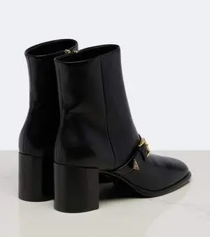 Prada Leather Ankle Boots
