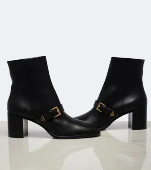 Prada Leather Ankle Boots