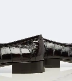 THE ROW Soft Leather Loafers - Brown