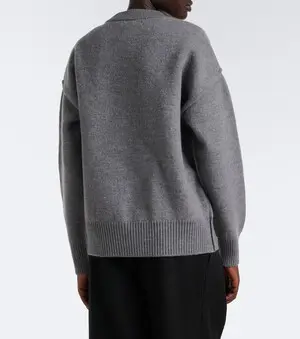AMI Paris De Coeur Wool Cardigan