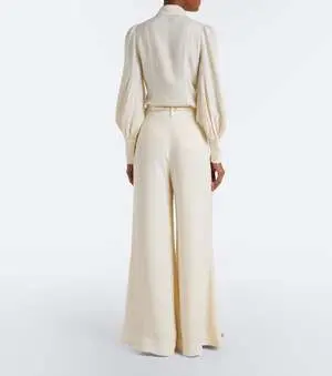 Zimmermann Belted Wide-leg Pants