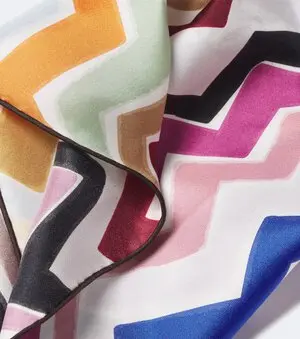 Missoni Zigzag Silk Twill Scarf