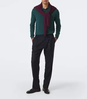Rubinacci Virgin Wool Straight Pants