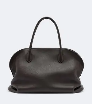 THE ROW Agnes 12 Leather Tote Bag - Brown
