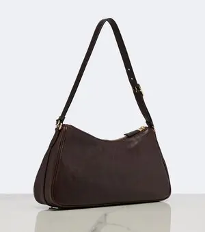 Prada Aimee Large Leather Shoulder Bag
