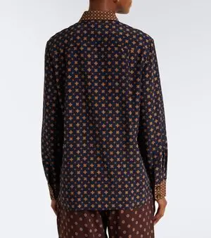 Zimmermann Printed Tie-neck Blouse