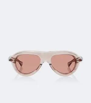 Bottega Veneta Sardine Aviator Sunglasses - Beige