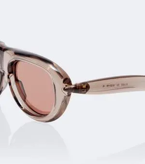 Bottega Veneta Sardine Aviator Sunglasses